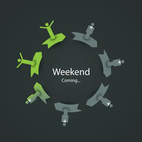 Weekend is coming Vector Art Stock Images | Depositphotos