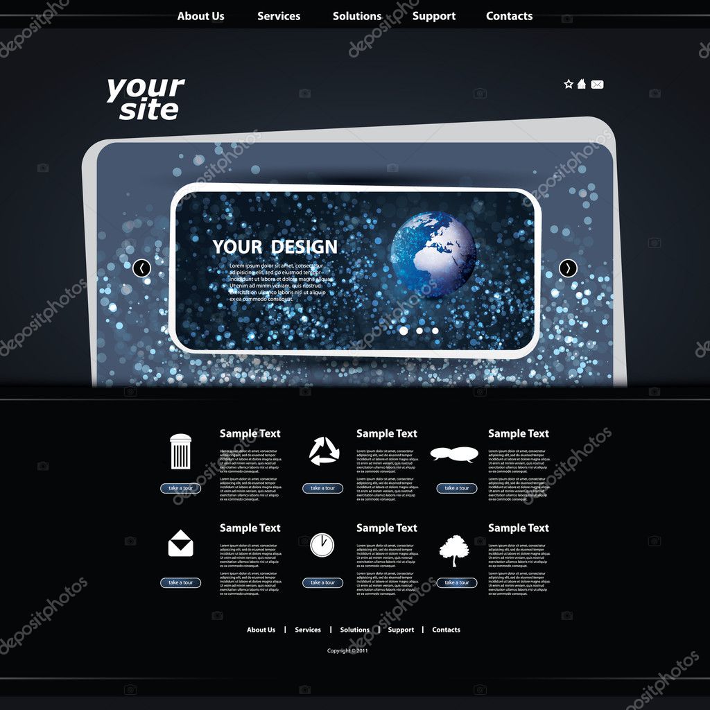 Plantilla web Vector de stock por ©bagotaj 36878153