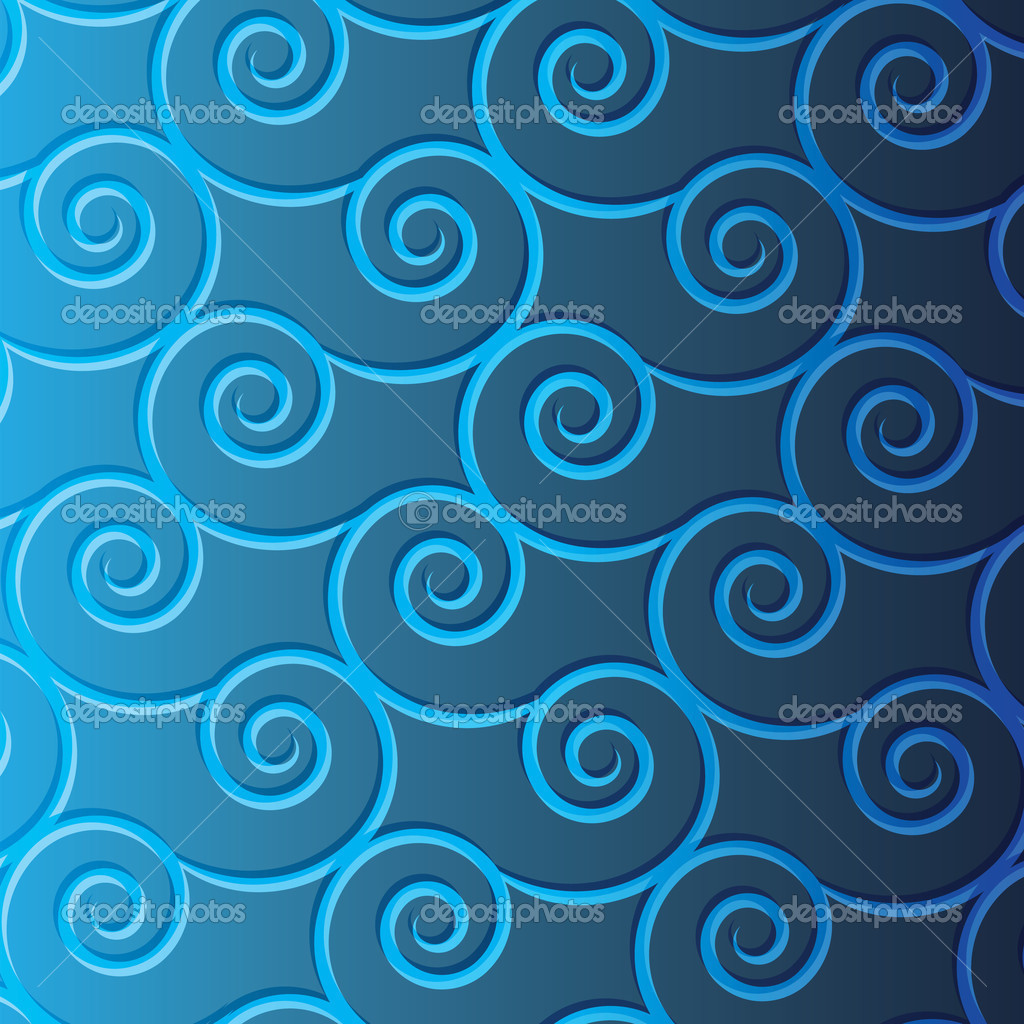 Curled Blue Abstract Background Stock Vector by ©bagotaj 40312477