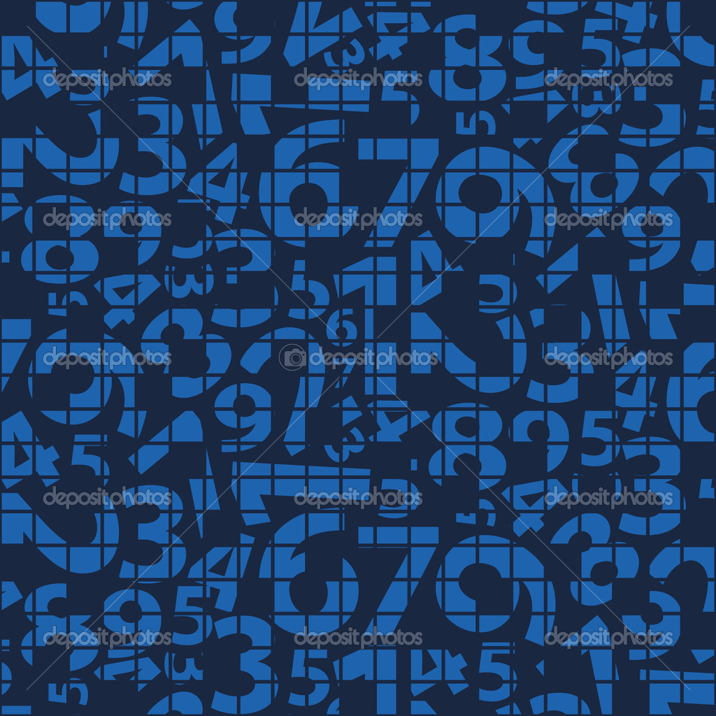 Background With Blue Numbers Stock Vector Image by ©bagotaj #40341945