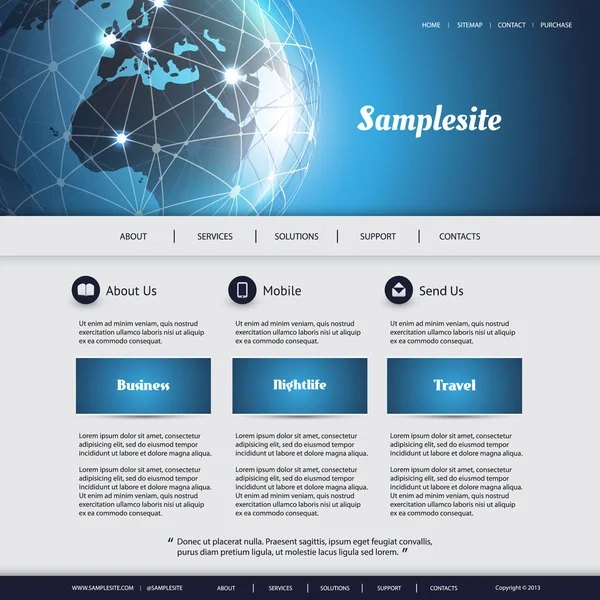 Website Template Stock Vector Image by ©bagotaj #28201131