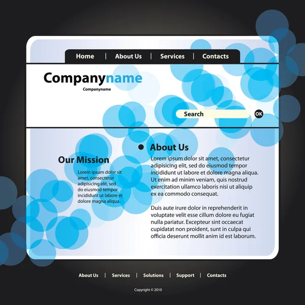 Website Template Vector Stock Vector Image by ©bagotaj #17372581