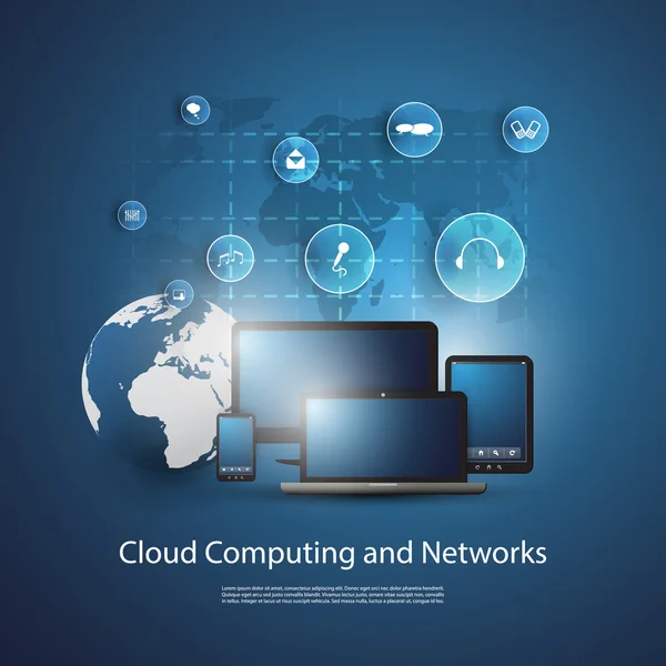 Cloud Computing Concept — Stock Vector © bagotaj #47739175