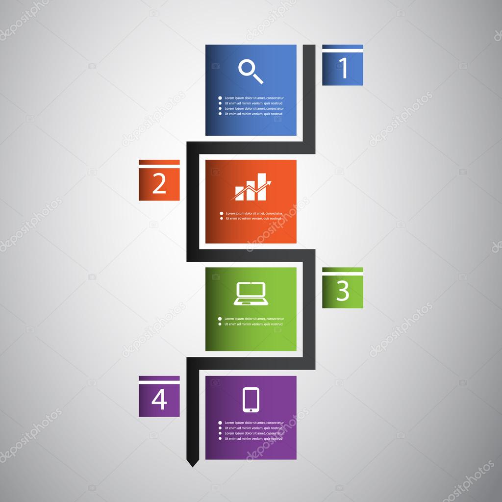 Infographic Concept - Colorful Flow Chart Design Stock Vector by ... Infographic Concept - Colorful Flow Chart Design Stock Vector by ...