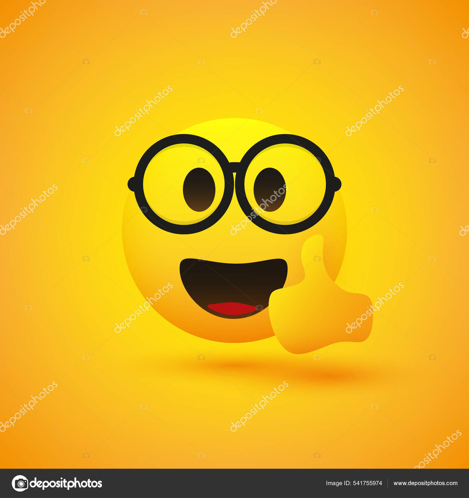 Smiley Faces With Nerd Glasses