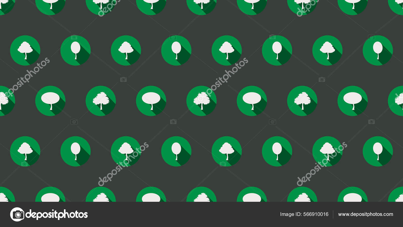 Various Green Tree Icons Texture Vector Background Design Vector de ...