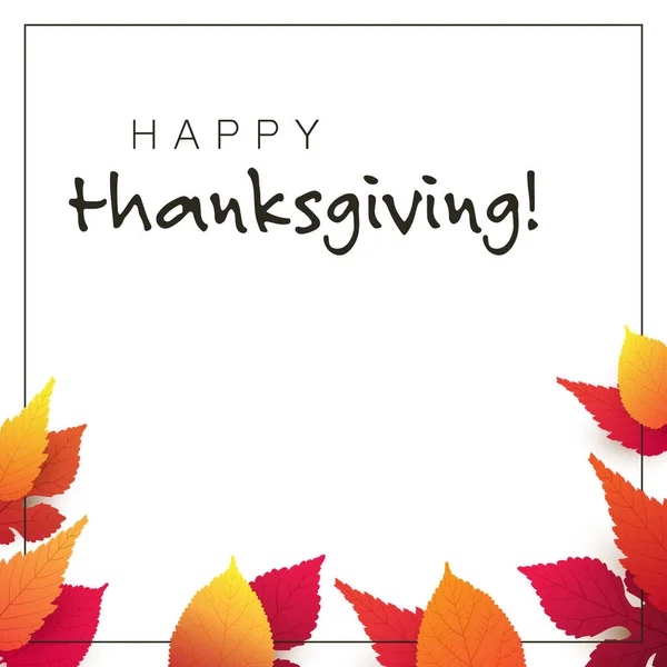 Happy Thanksgiving Card Design Template Stock Vector by ©bagotaj 215725788