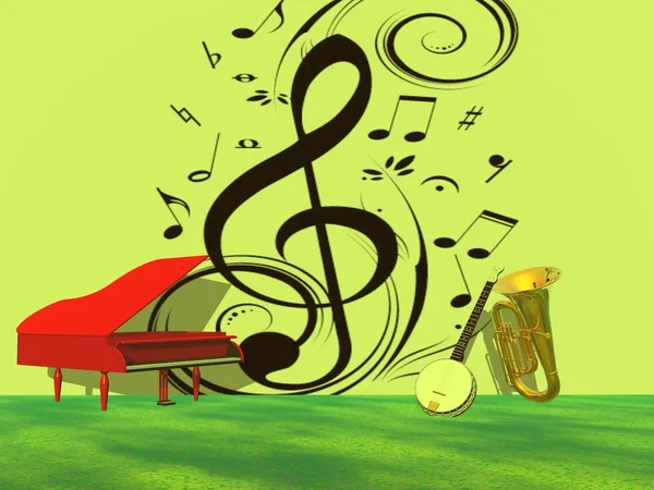Musical notes cartoon Stock Photos, Royalty Free Musical notes cartoon ...
