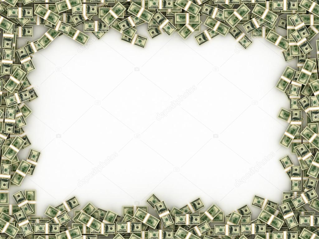 marco de billetes de dólares. Fondo de dinero — Foto de stock © digiart ...
