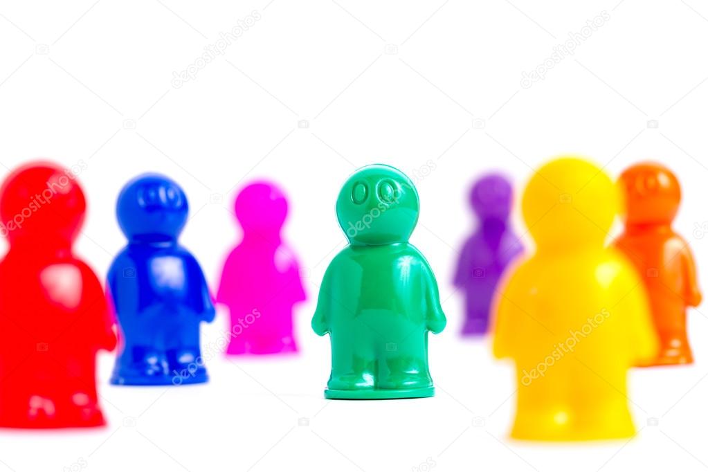Crowd of the colorful toy people Stock Photo by ©Nomadsoul1 41012789