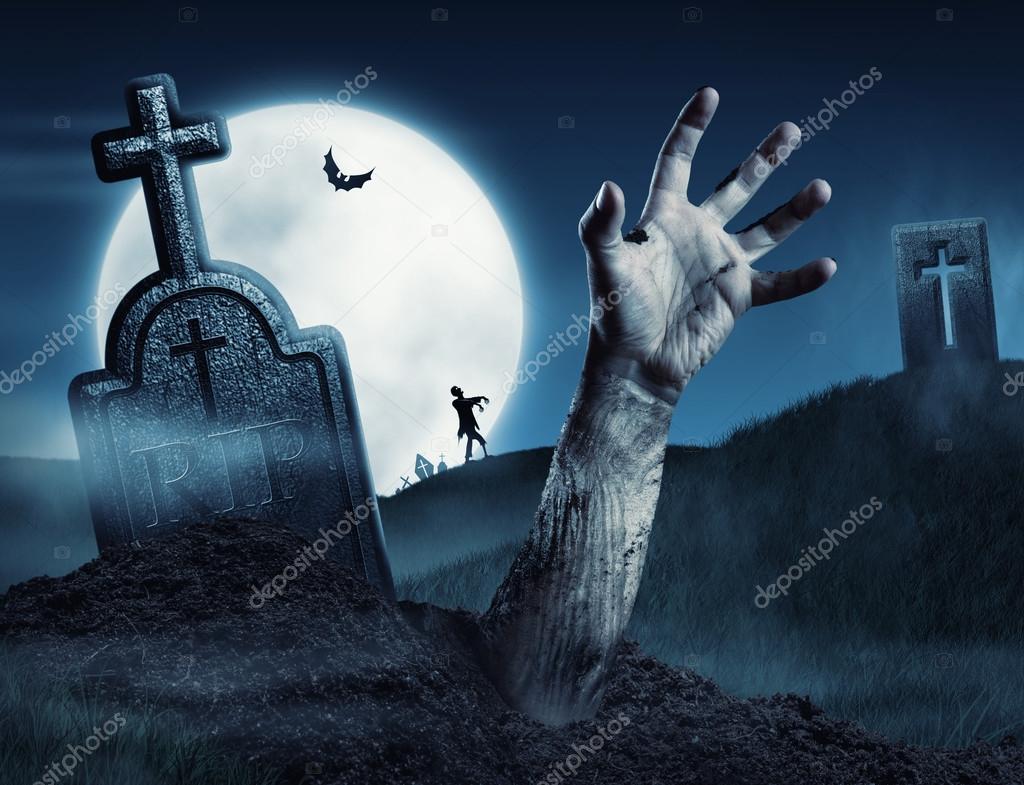 Zombie hand coming out of his grave — Stock Photo © Nomadsoul1 #46475849 Zombie hand coming out of his grave — Stock Photo © Nomadsoul1 #46475849