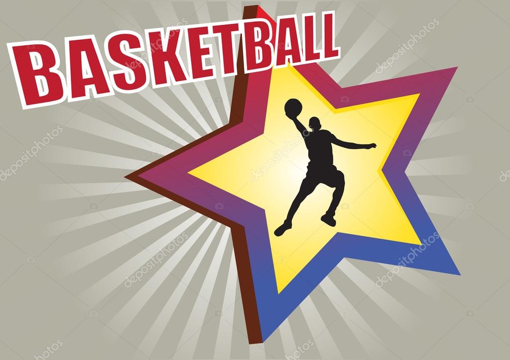 Basketball star background Stock Vector Image by ©sparkdesign #12354490