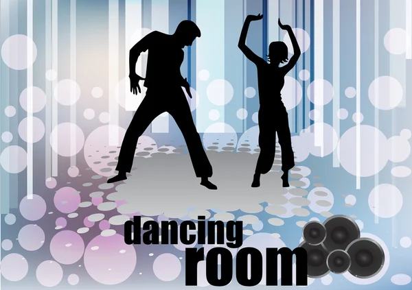 Dancers on abstract background Stock Vector Image by ©sparkdesign #13520374