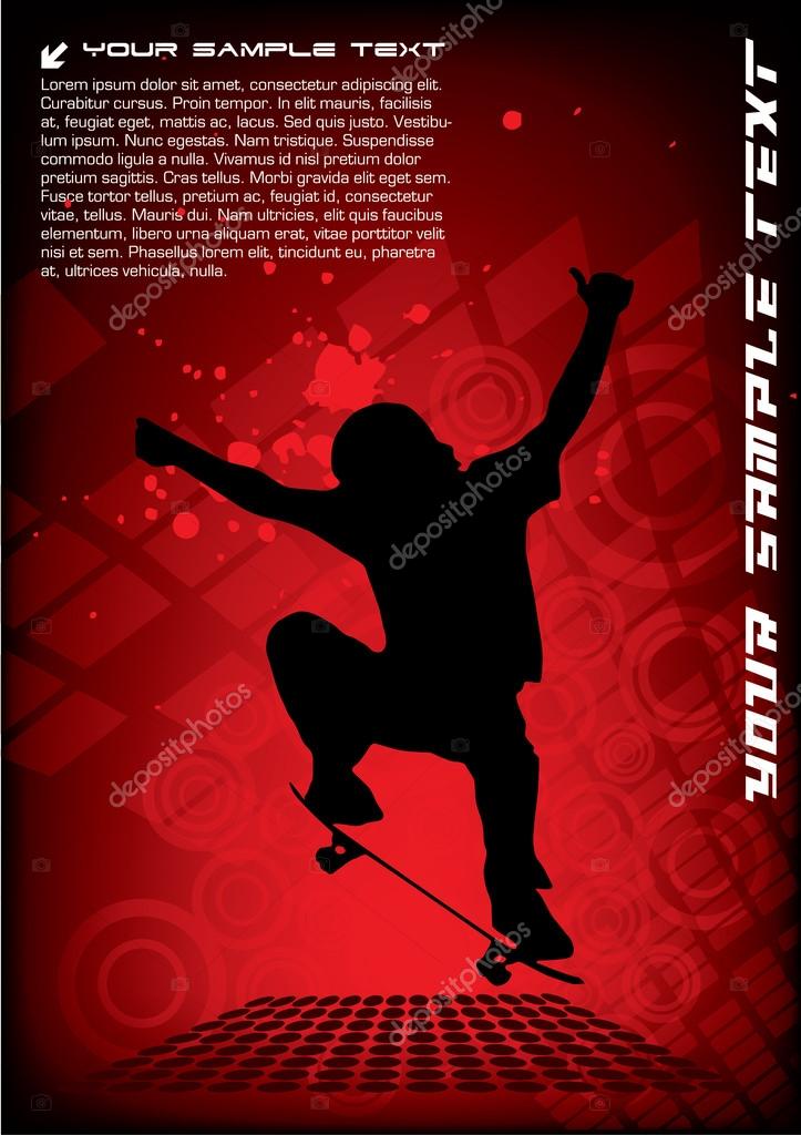 Skateboard poster Stock Vector by ©sparkdesign 13520050