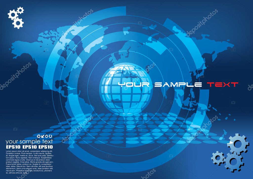 Blue technical background Stock Vector by ©sparkdesign 29021513