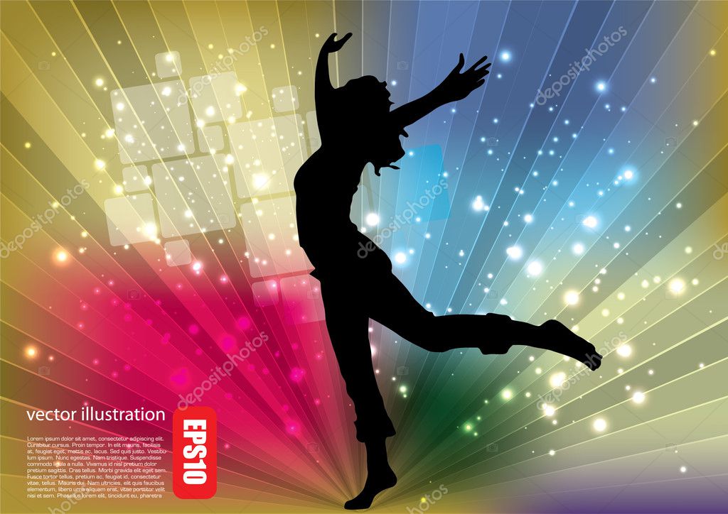 Dancing woman Stock Vector Image by ©sparkdesign #41825989