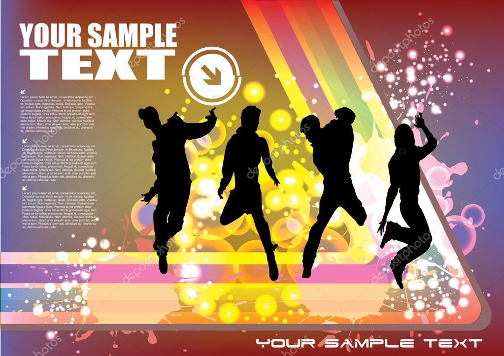Dancing background Stock Illustration by ©sparkdesign #41827101