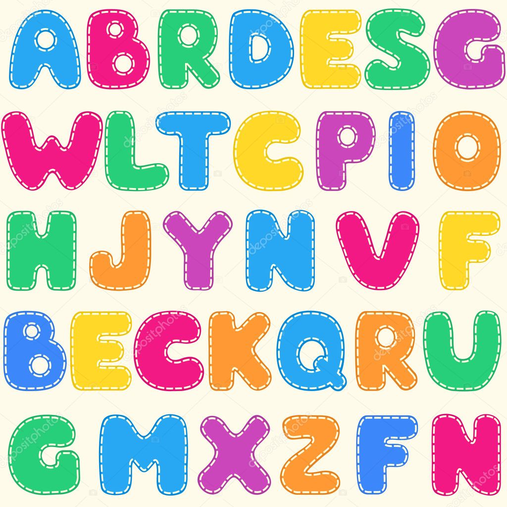 Seamless children's bright alphabet pattern Stock Vector Image by ...