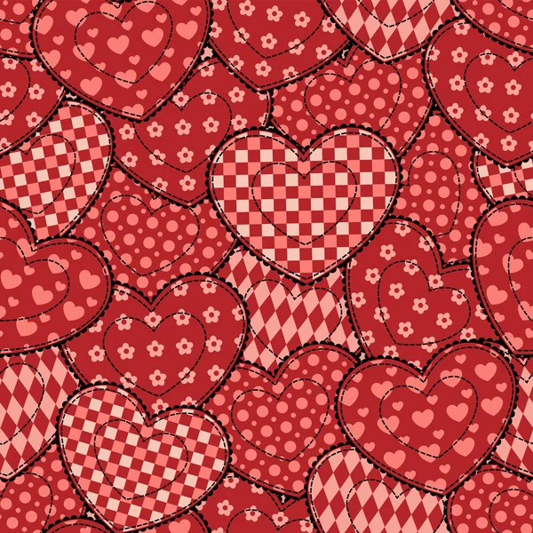 Hearts seamless pattern. — Stock Vector © Leonardi #1802221