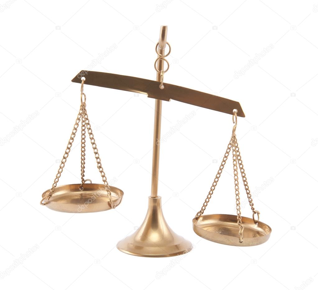 Golden scale on white background Stock Photo by ©sqback 26746107