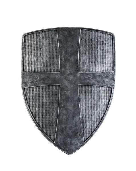 Medieval Shield Two Crossed Swords Isolated White Background Stock ...