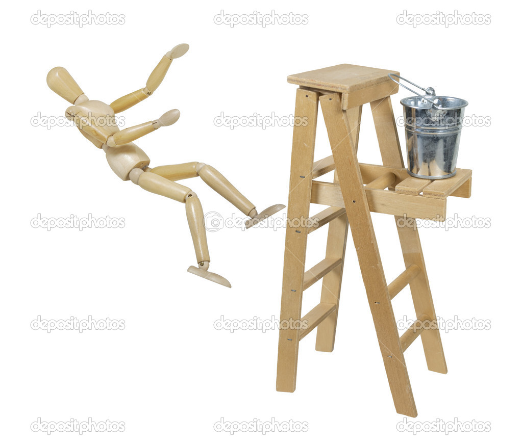 Falling off Ladder — Stock Photo © penywise #13384579