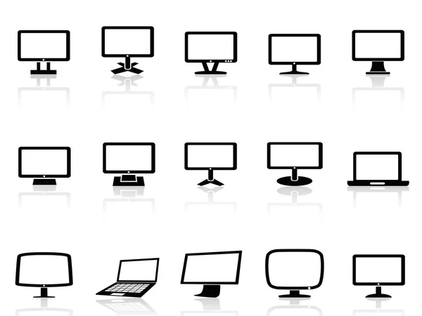 Black retro tv icons set Stock Vector Image by ©huhulin #8312462