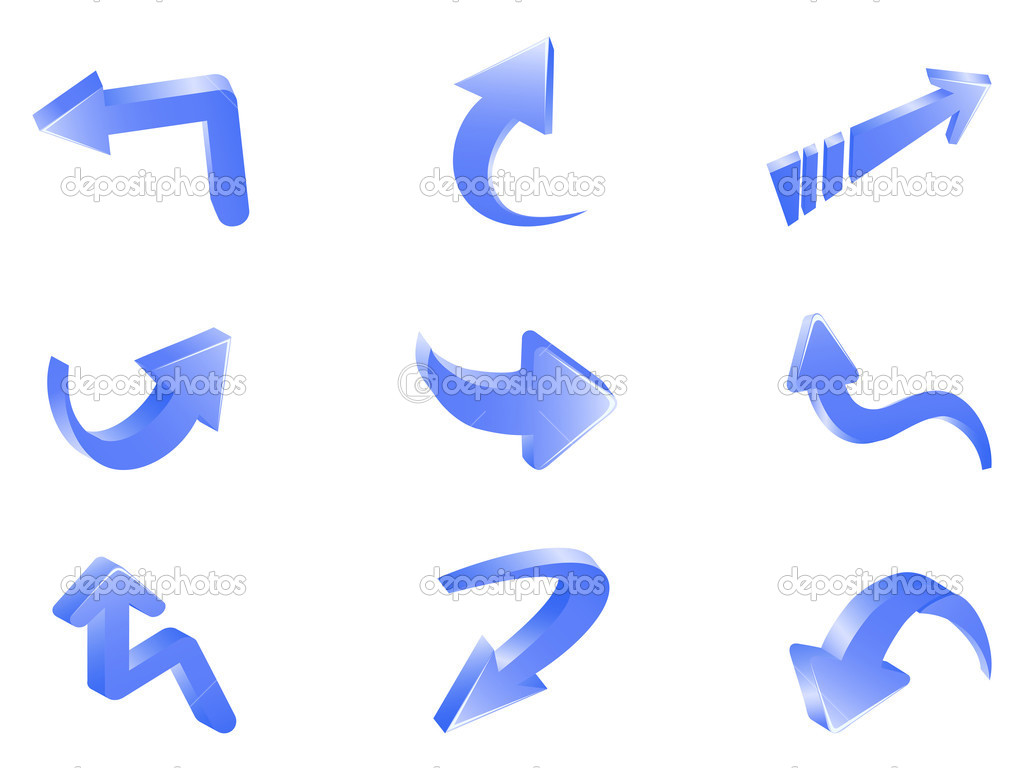 3d arrows Stock Vector Image by ©huhulin #26596029