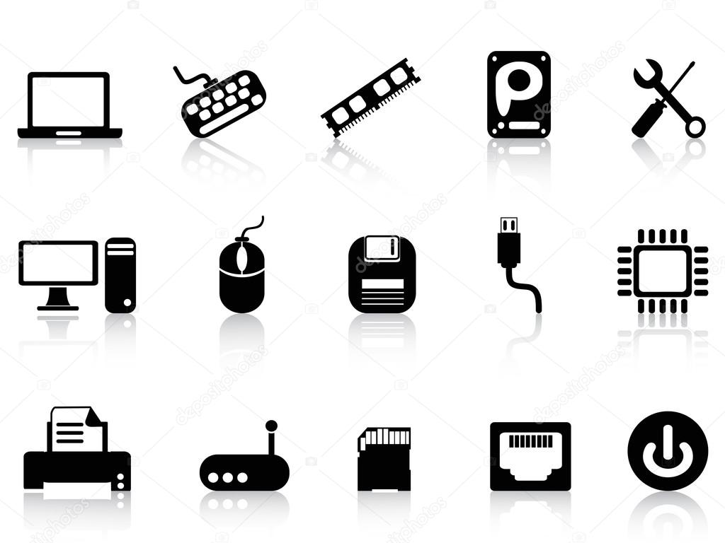 Computer Hardware Icons set — Stock Vector © huhulin #29205071 Computer Hardware Icons set — Stock Vector © huhulin #29205071