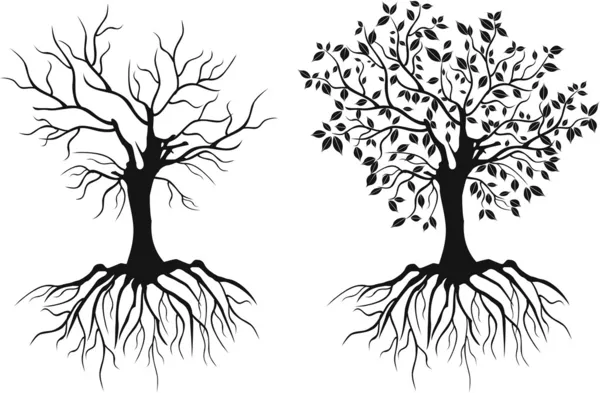 Simple Tree Silhouette Roots