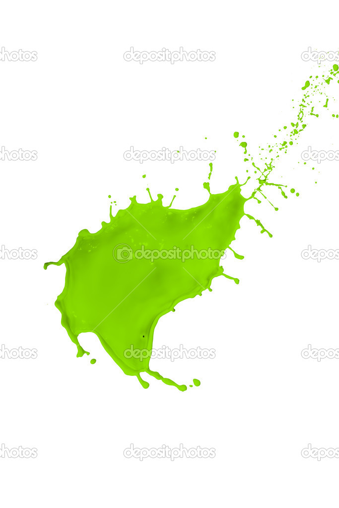 Green paint splash Stock Photo by ©kubais 25091363
