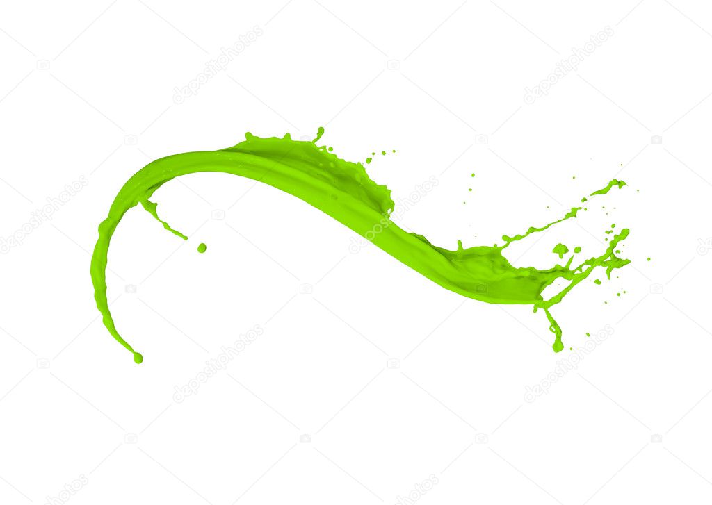 Green paint splash — Stock Photo © kubais #27024167