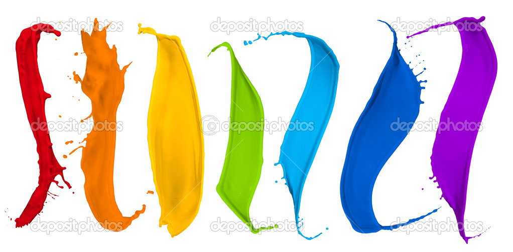 Paint splash collection Stock Photo by ©kubais 27416987