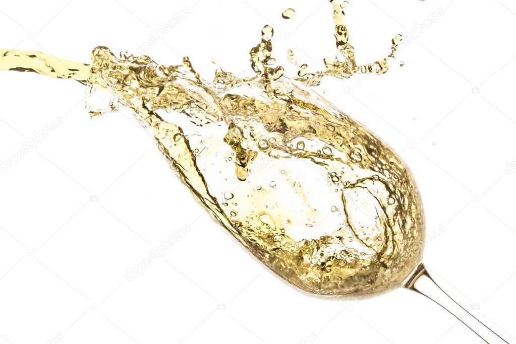 White wine splash — Stock Photo © kubais #29428711