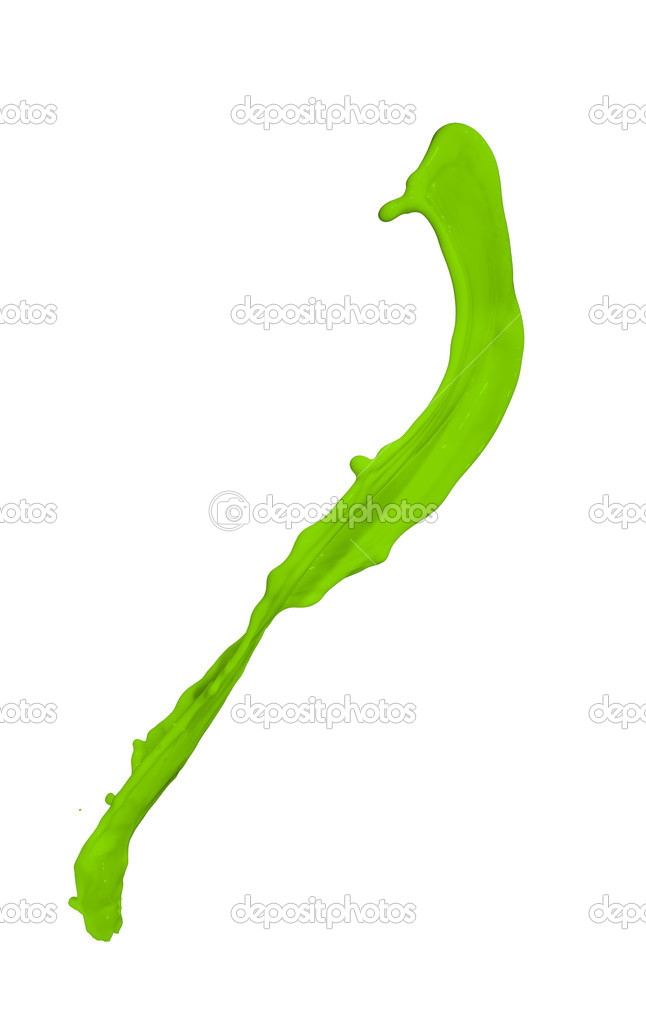 Green paint splash — Stock Photo © kubais #31459485