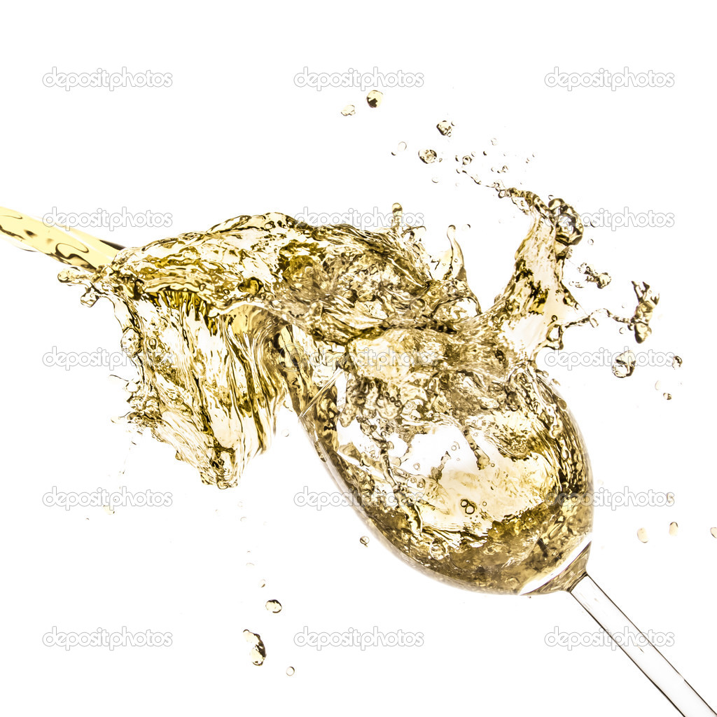 White wine splash Stock Photo by ©kubais 33959235