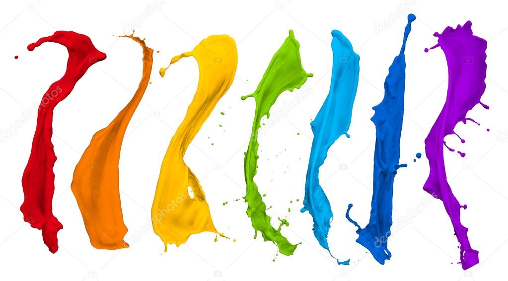 Paint splash collection Stock Photo by ©kubais 35407367