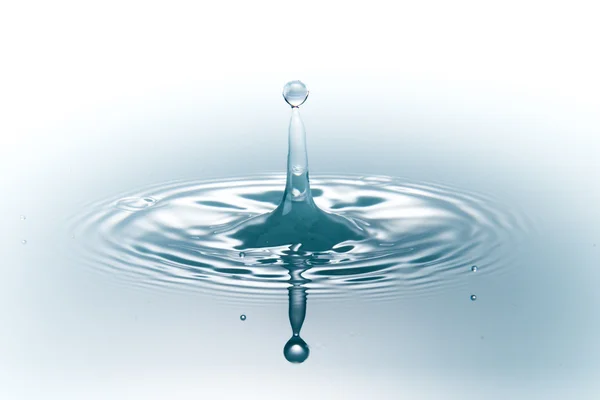 Single Water Drop Splash Water Pool Ripples White Background Clipping ...