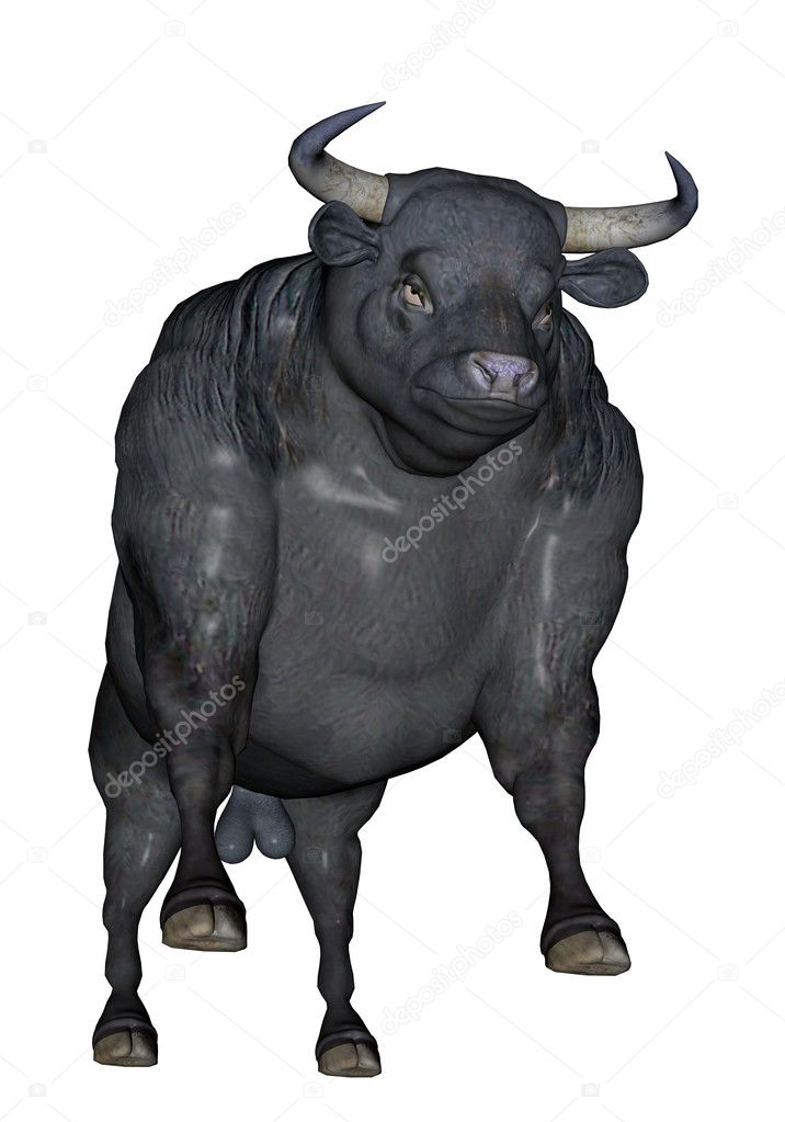 Agressive bull Stock Photo by ©Elenarts 27392663