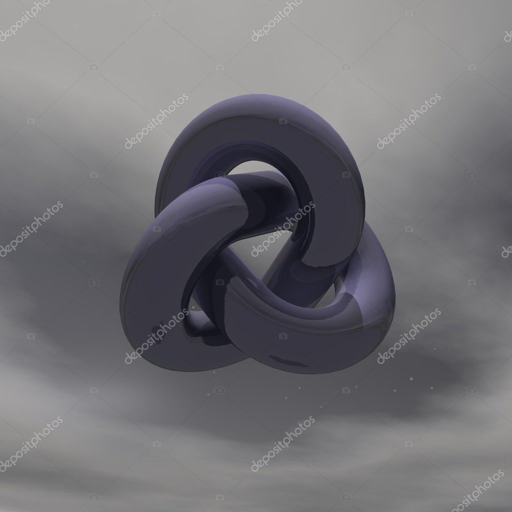 Infinity shape - 3D render Stock Photo by ©Elenarts 38632379