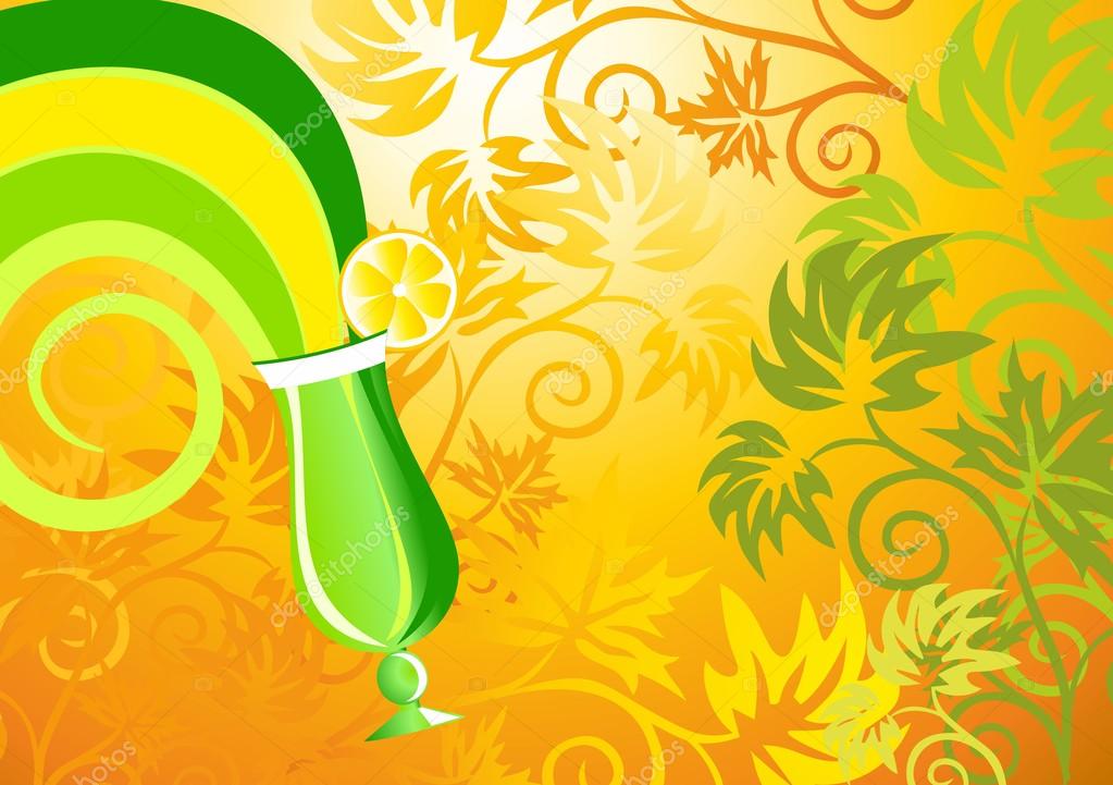 Juice on bright background Stock Vector Image by ©ElizaLIV #18518739