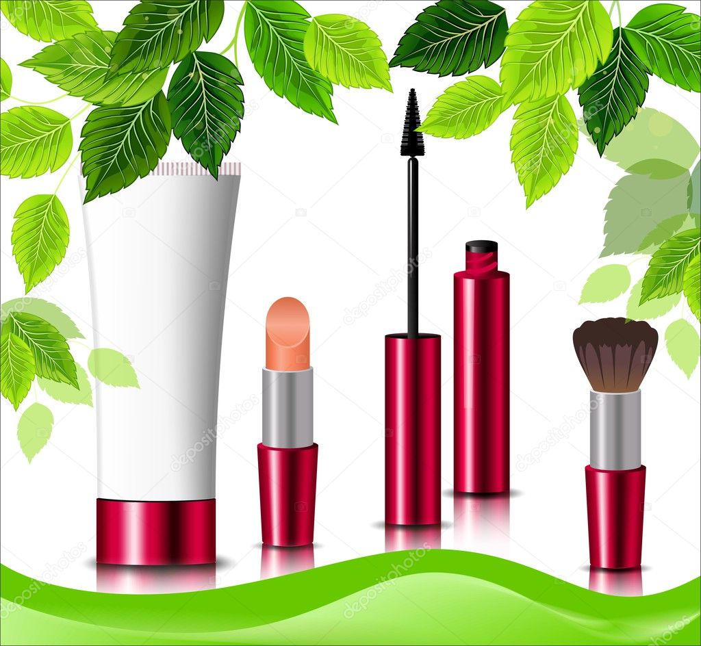 Natural cosmetics — Stock Vector © ElizaLIV #31033229