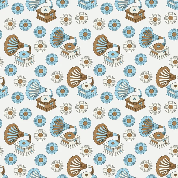 Gramophone seamless pattern Stock Vector Image by ©texturis #34494219