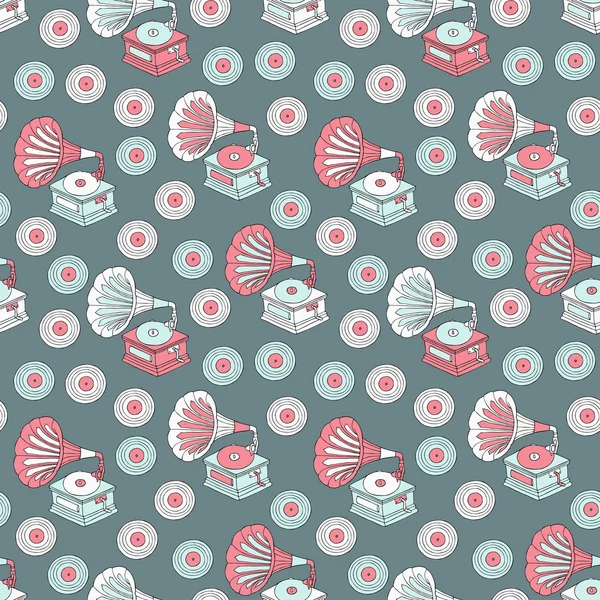 Gramophone seamless pattern Stock Vector Image by ©texturis #34494219