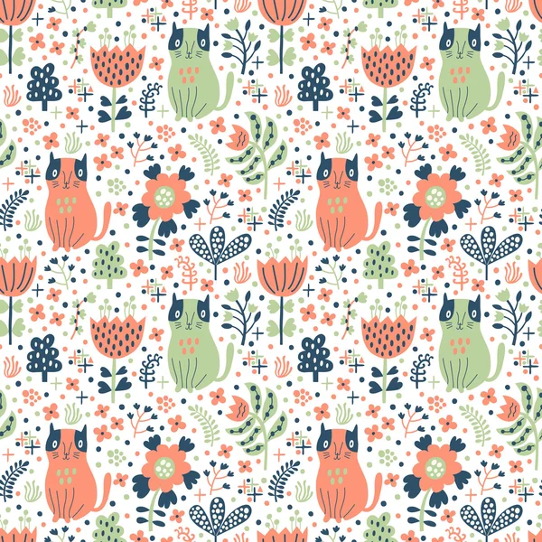 25,200 Cat seamless background Vector Images | Depositphotos