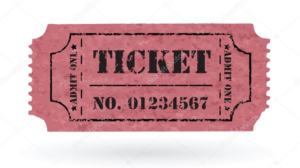 Old Vector vintage paper ticket with number — Stock Vector © halina ...