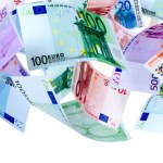 Flying Euro money — Stock Photo © dibrova #2177890