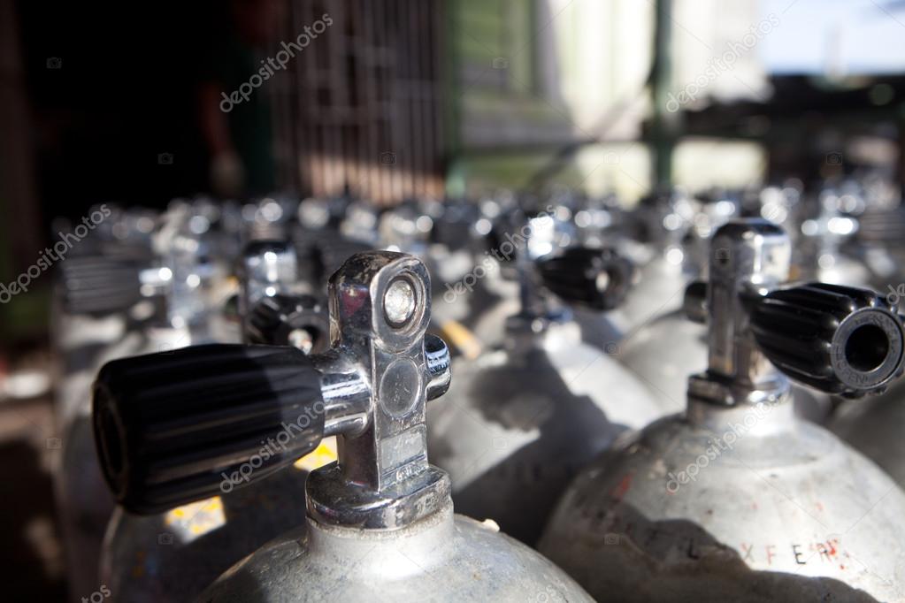 Scuba diving air tank — Stock Photo © zhudifeng #16025125