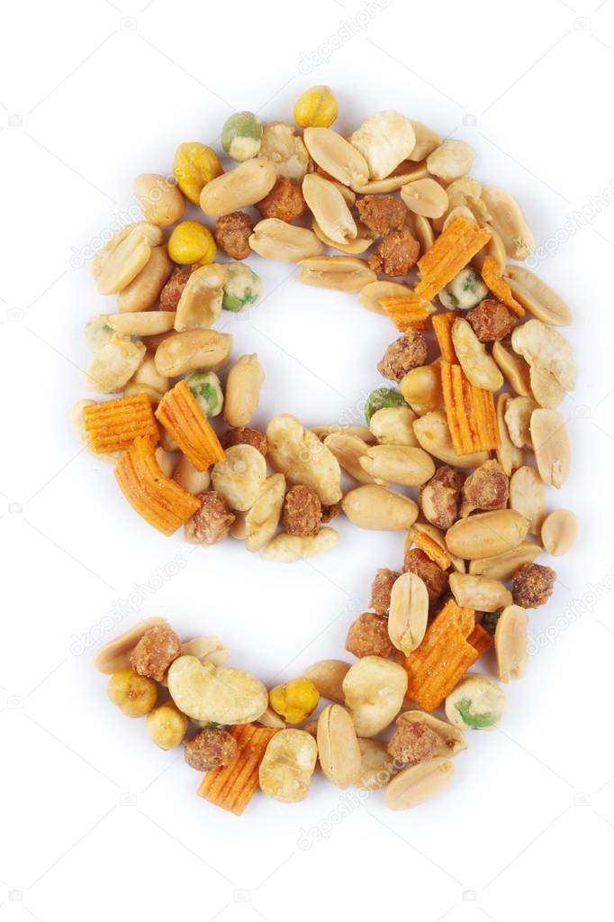 Number made from nuts Stock Photo by ©zhudifeng 16029083