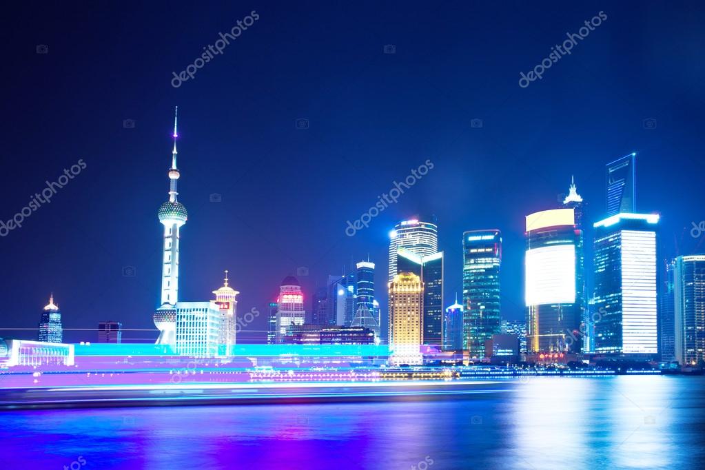 Night scene of shanghai Stock Photo by ©zhudifeng 16177871